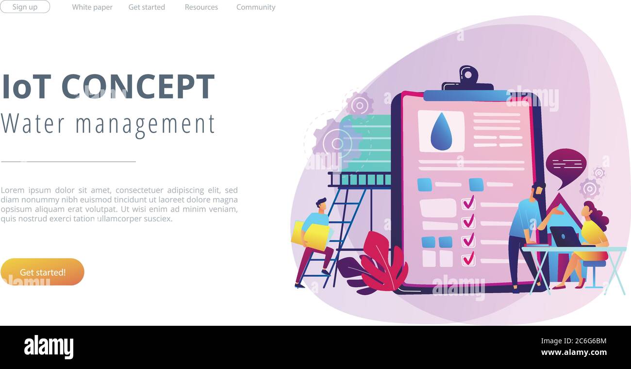 Smart water poster Stock Vector Images - Alamy