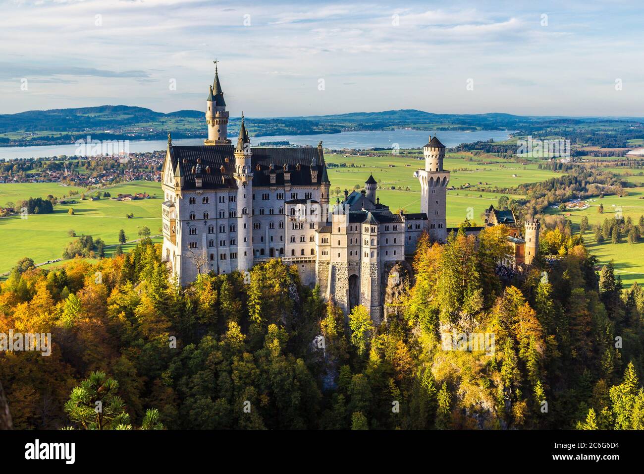 Neuschwanstein castle in a summer day in Germany Stock Photo - Alamy