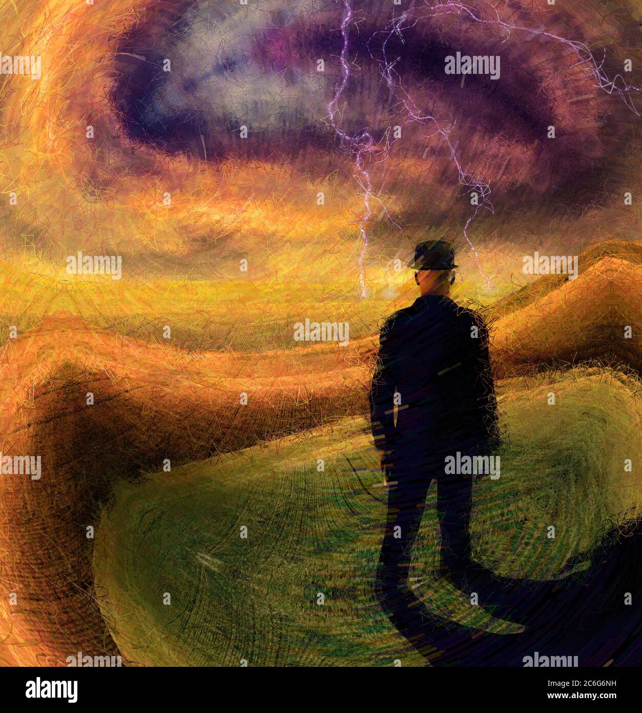 Confront the storm Stock Photo - Alamy