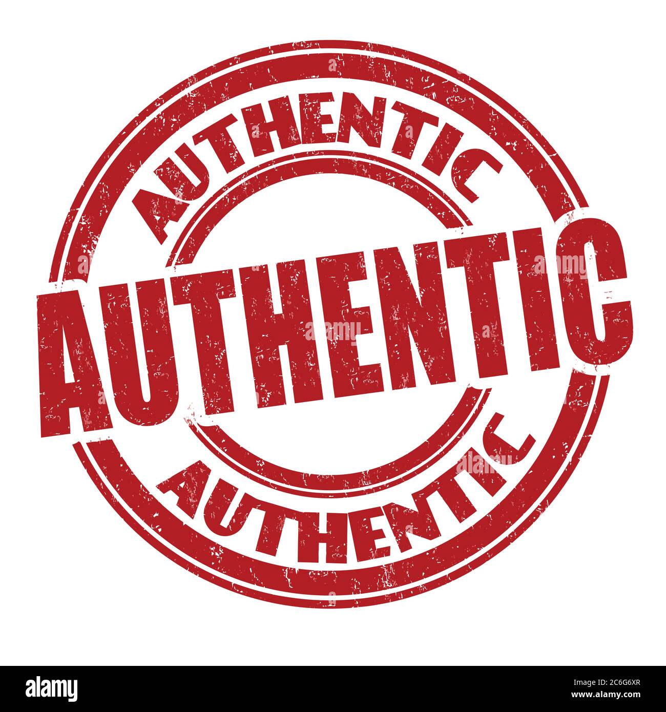 Authentic sign or stamp on white background, vector illustration Stock ...