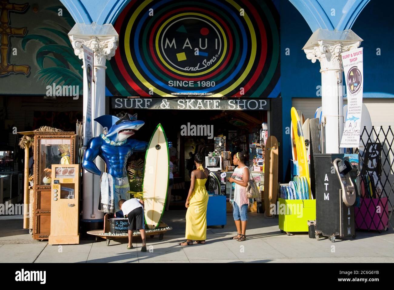 Store on Venice Beach boardwalk, Los Angeles, California, USA, North ...