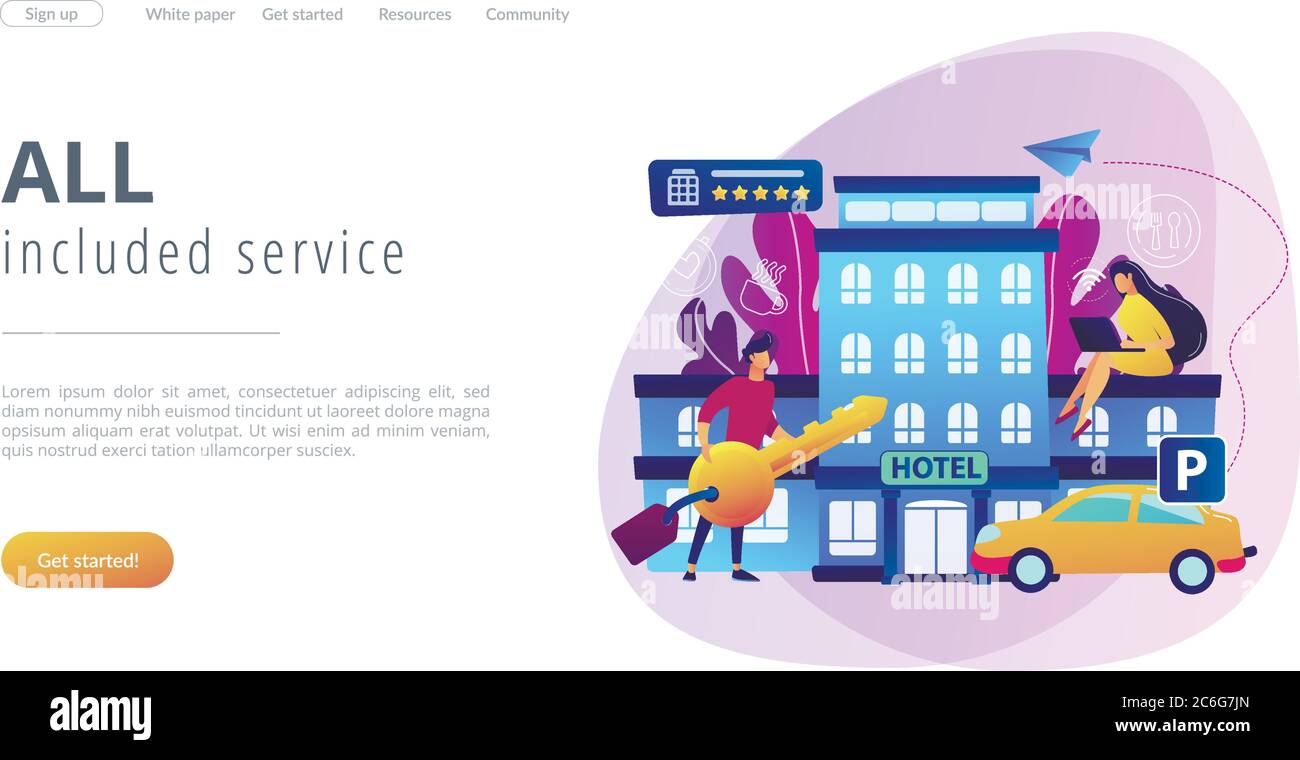 All inclusive resort Stock Vector Images - Alamy