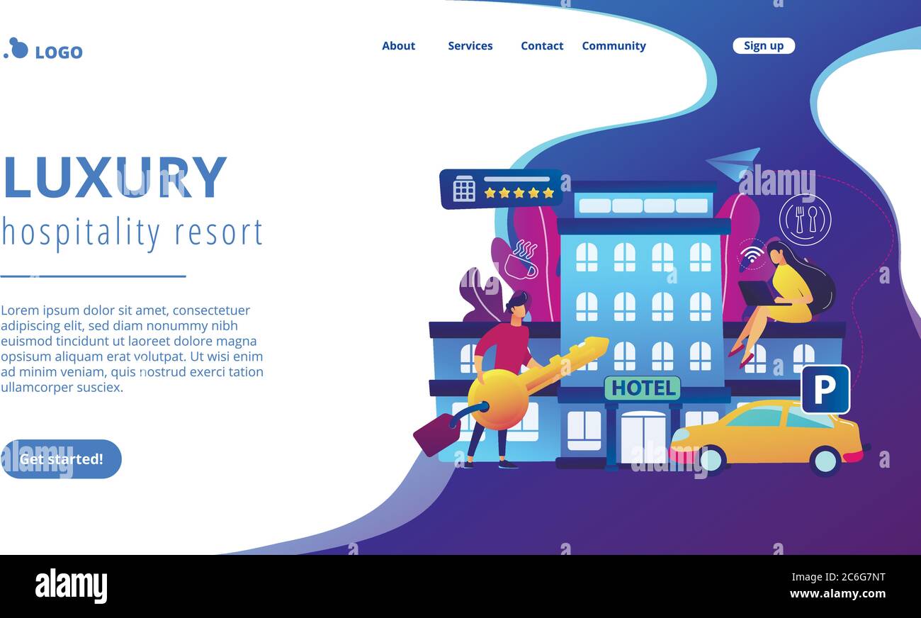 All inclusive resort Stock Vector Images - Alamy