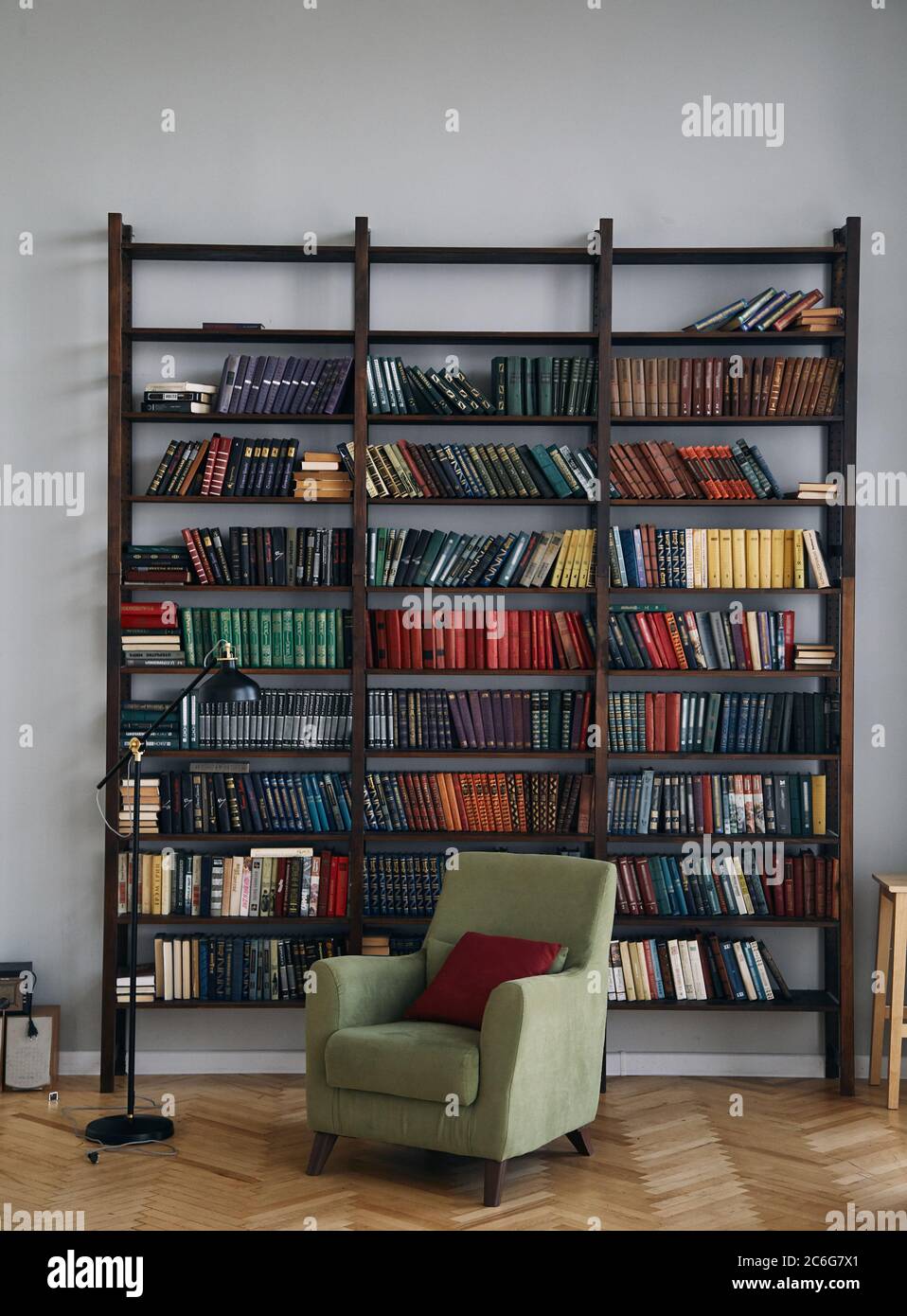 Trendy interior white wall black desk hi-res stock photography and ...