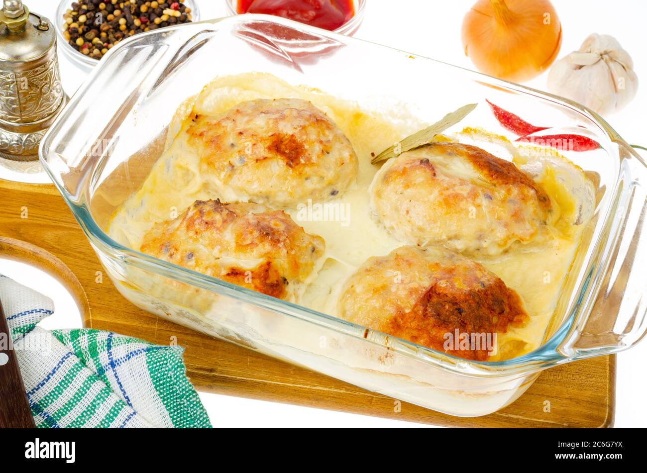 Delicious breaded chicken cutlets hi-res stock photography and images ...