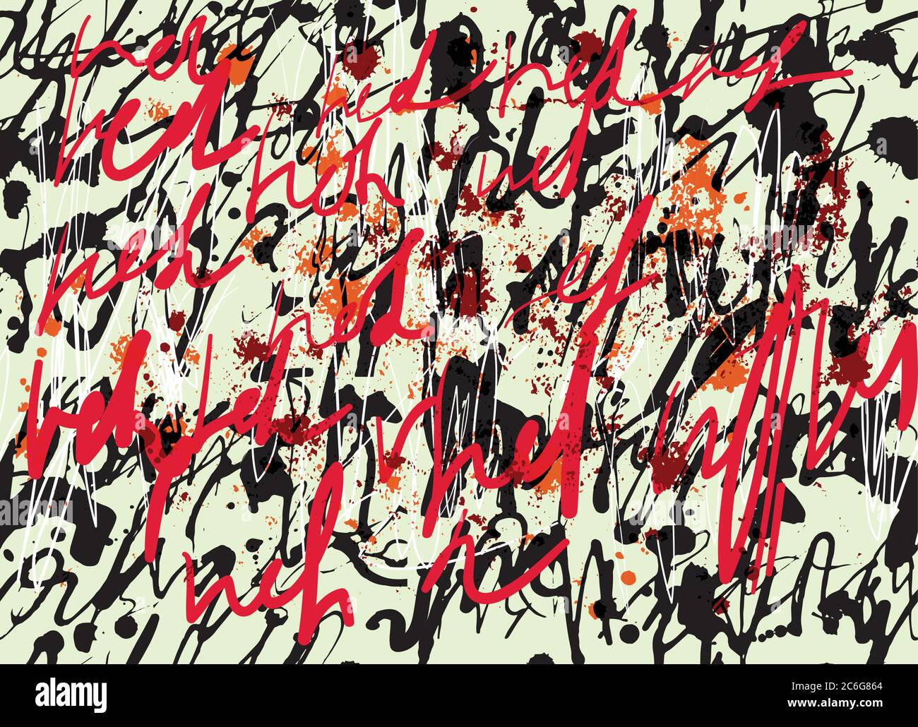 Abstract background with ink calligraphy imitating Stock Vector Image ...