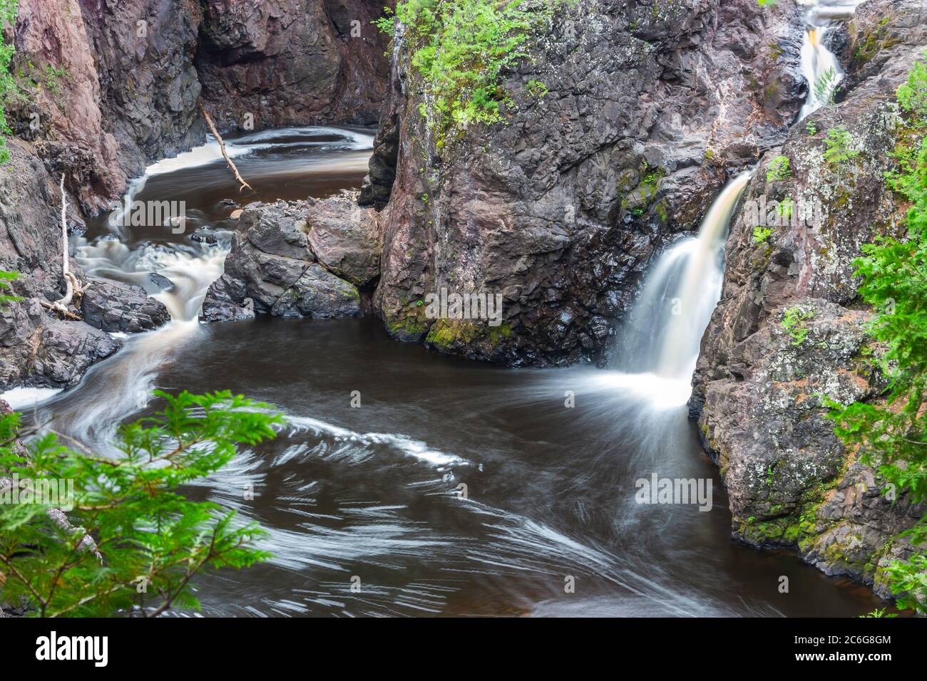 Copper Falls in Copper Falls State Park, Mellen, Wisconsin Stock Photo ...