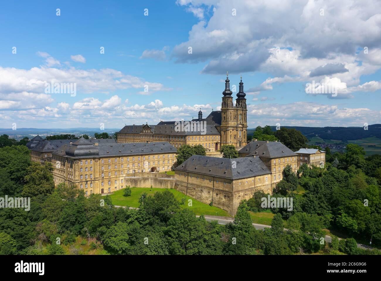 Aerial view of banz monastery hi-res stock photography and images - Alamy