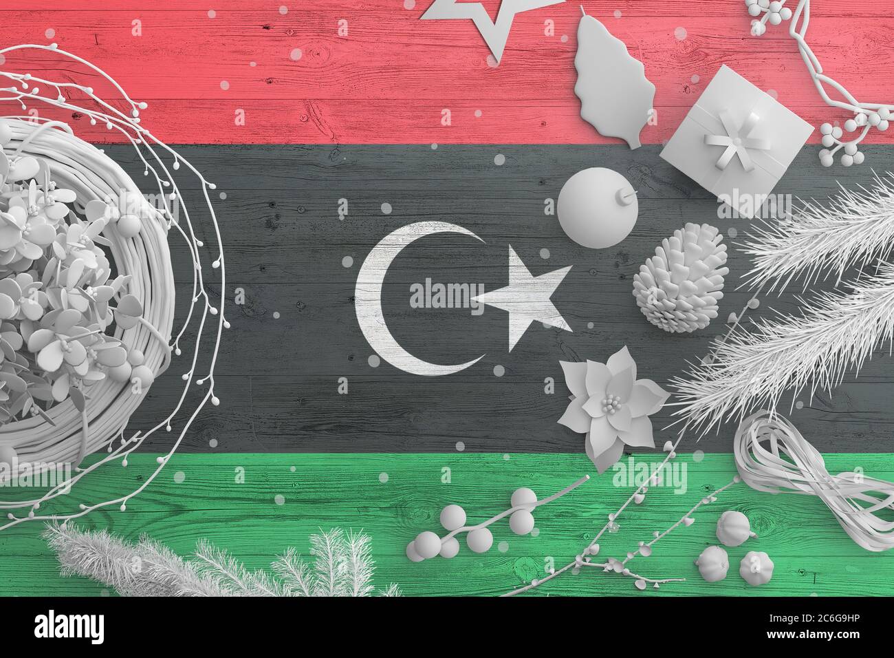 New libya flag hi-res stock photography and images - Alamy
