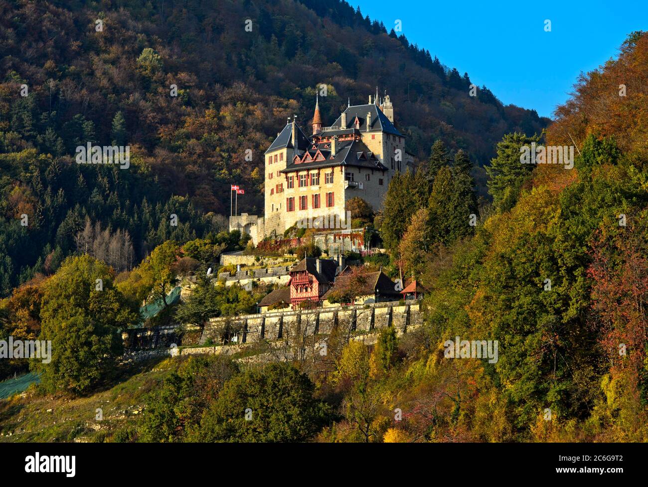 Menthon-Saint-Bernard Castle, Chateau de Menthon, Menthon-Saint-Bernard ...