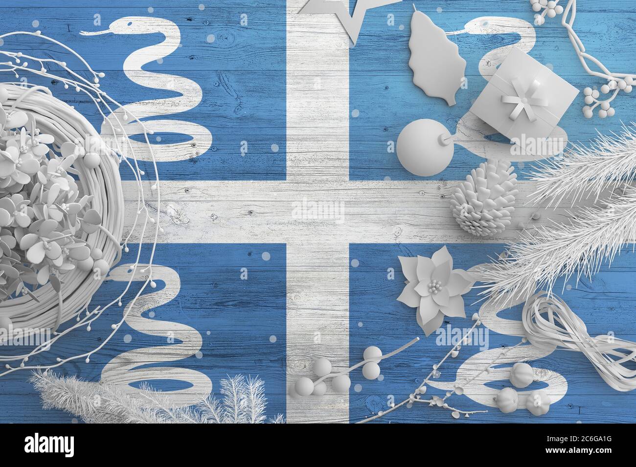White martinique flag hi-res stock photography and images - Alamy