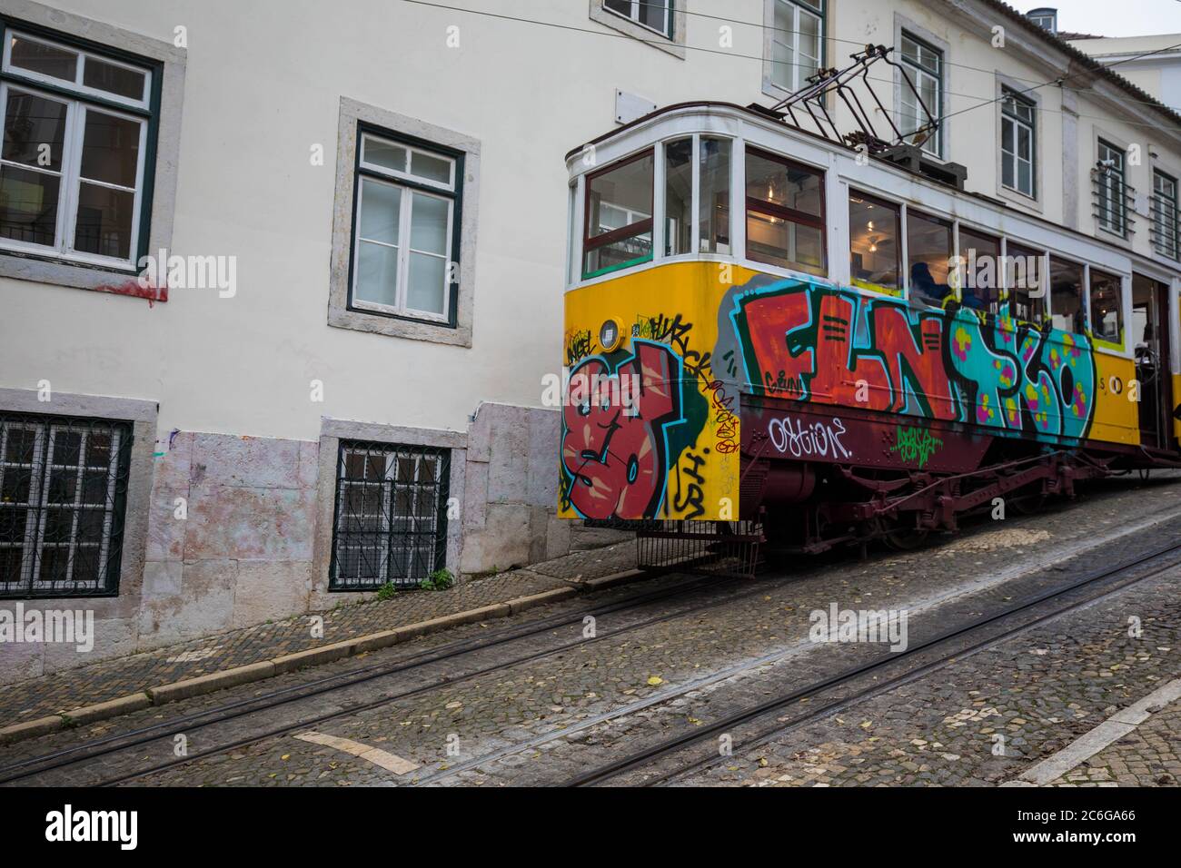 Graffiti covered tram hi-res stock photography and images - Alamy