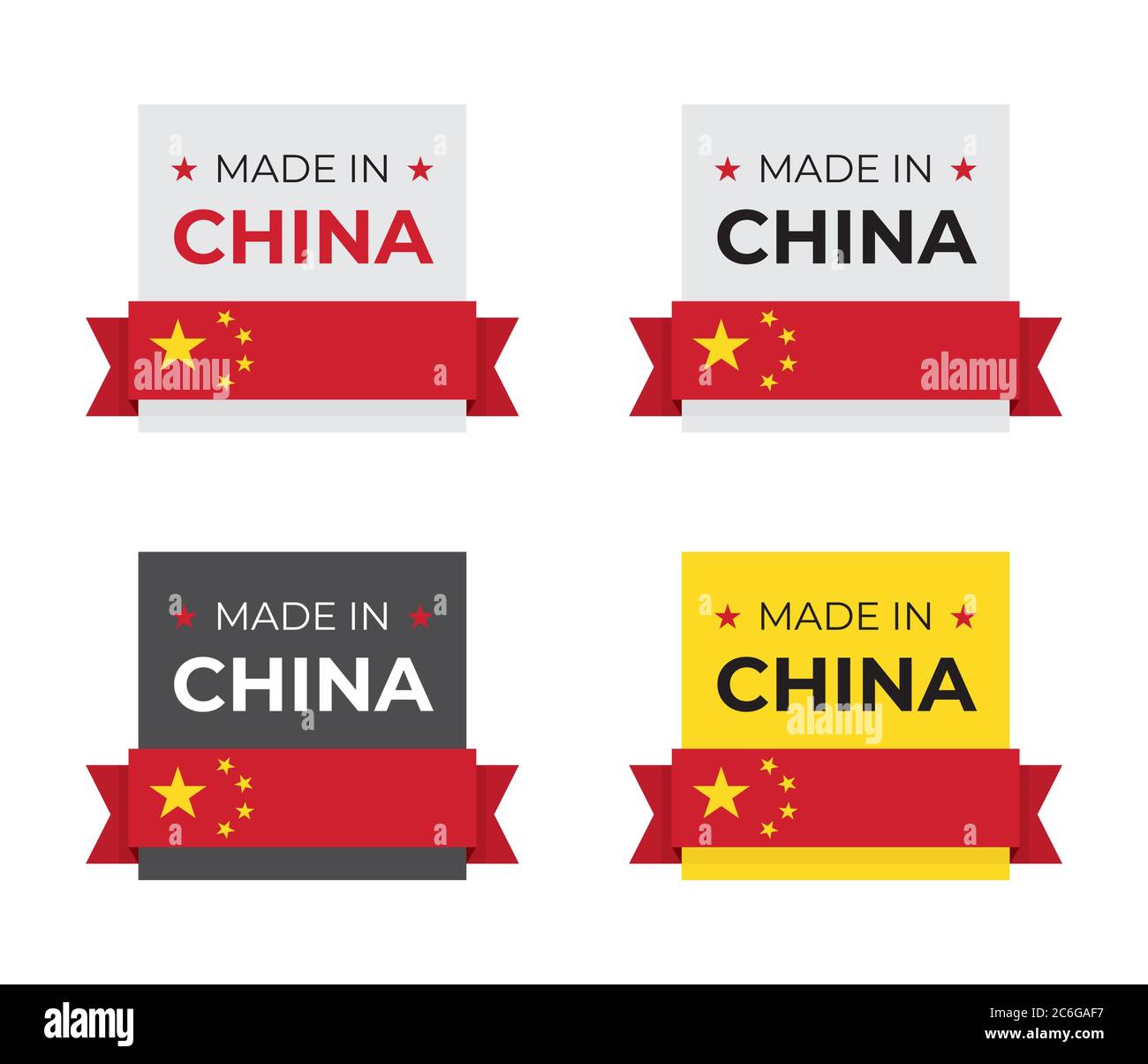 Made in China symbol and sign label design vector illustration for ...