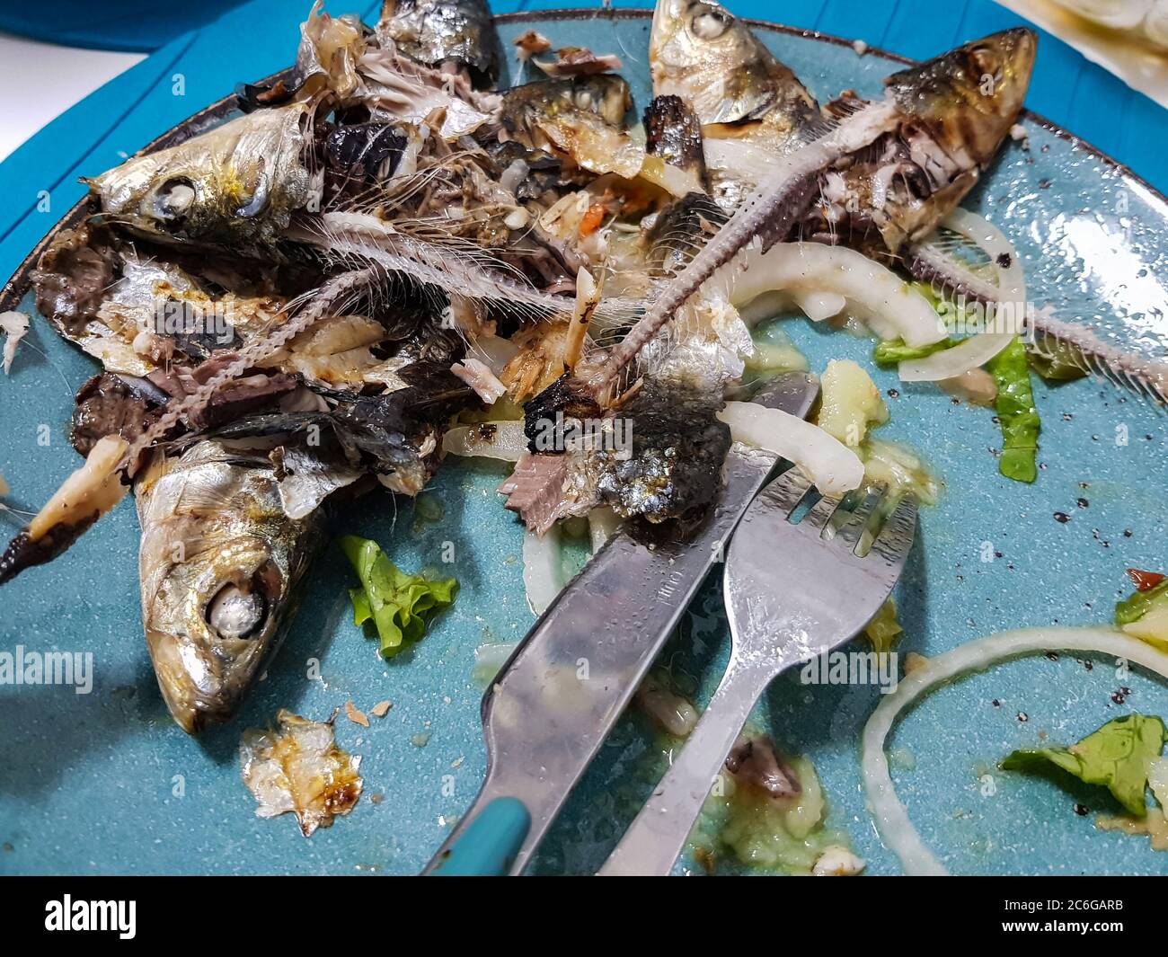Fish bone plate hi-res stock photography and images - Alamy