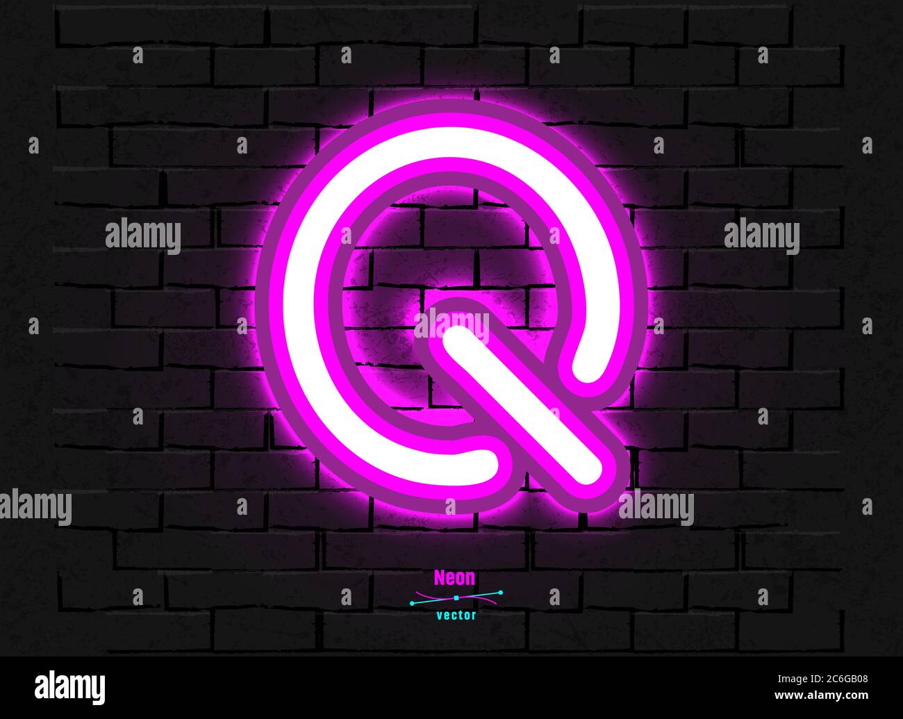 Neon purple letter a Stock Vector Images - Alamy