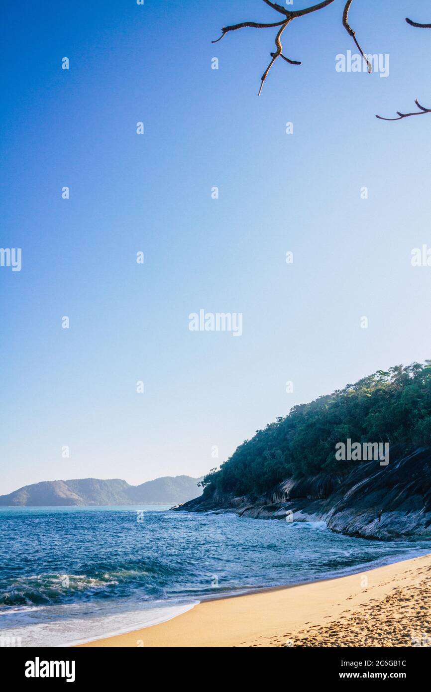 Tropical beach during Brazilian summer Stock Photo - Alamy