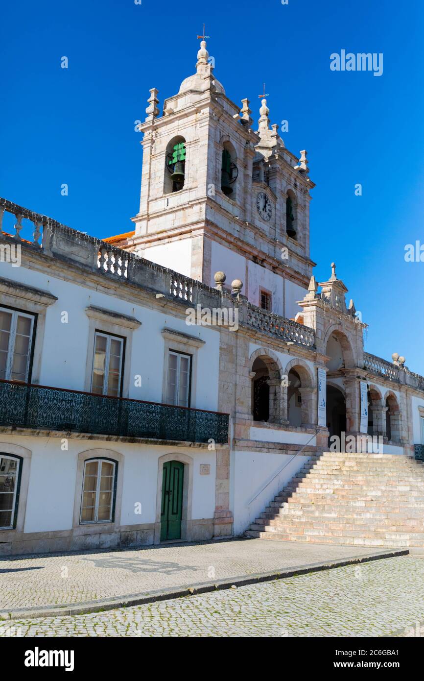 The sanctuary of our lady of Nazare, Portugal Stock Photo - Alamy