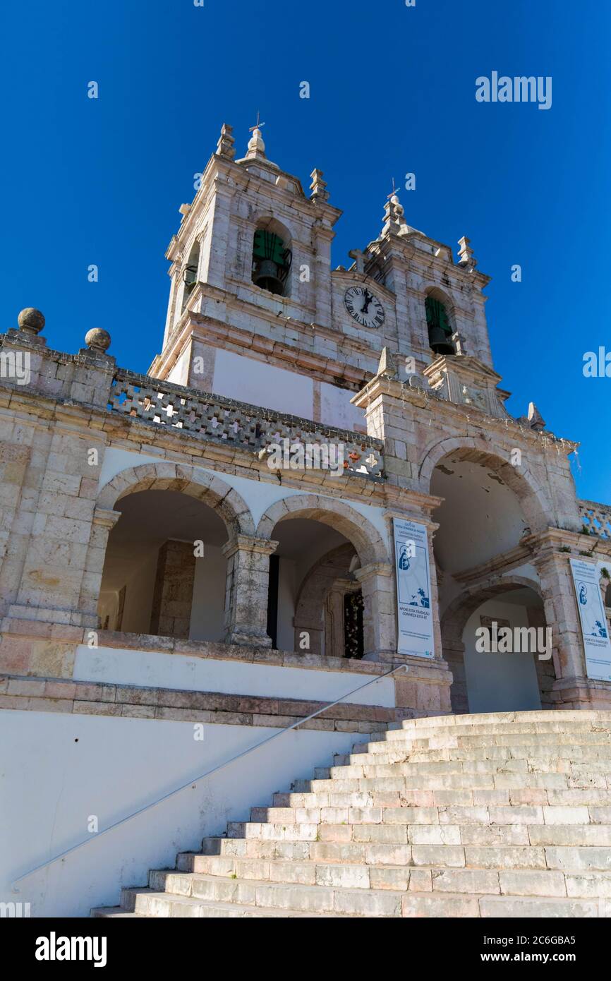 The sanctuary of our lady of Nazare, Portugal Stock Photo - Alamy