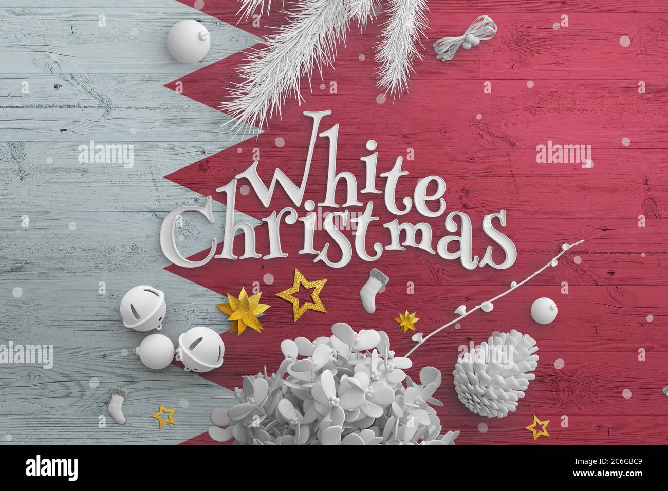Bahrain flag christmas ornament hi-res stock photography and images - Alamy