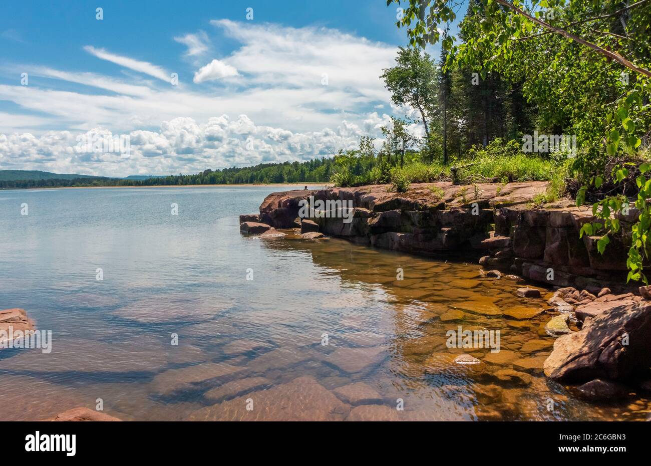 Wisconsin Lake Superior Lakeshore Stock Photo - Alamy