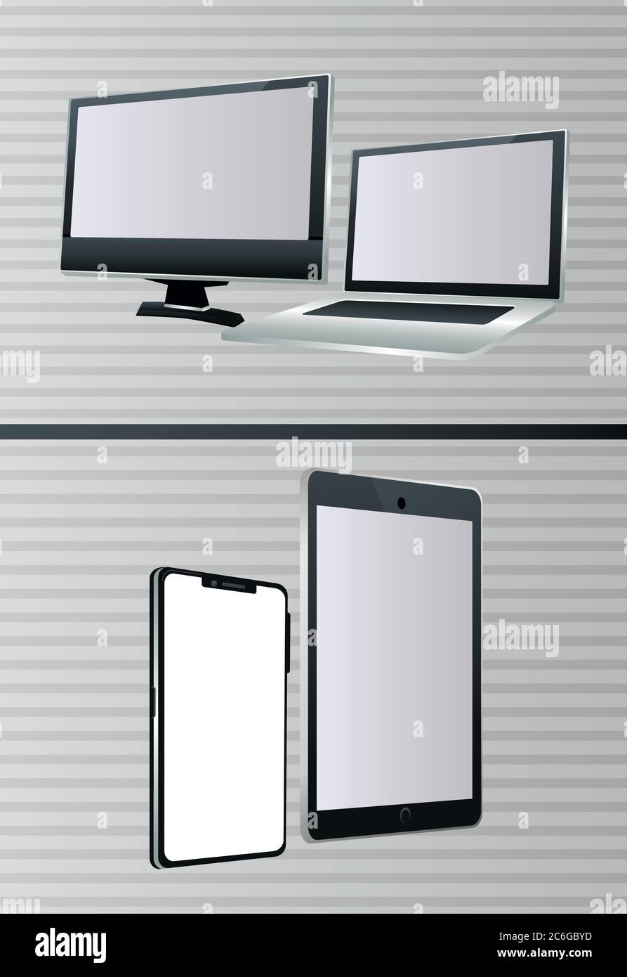 Tablet computers and mobile phones Stock Vector Images - Alamy