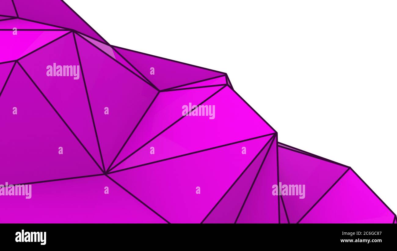 Purple abstract modern crystal background. Polygon, Line, Triangle ...