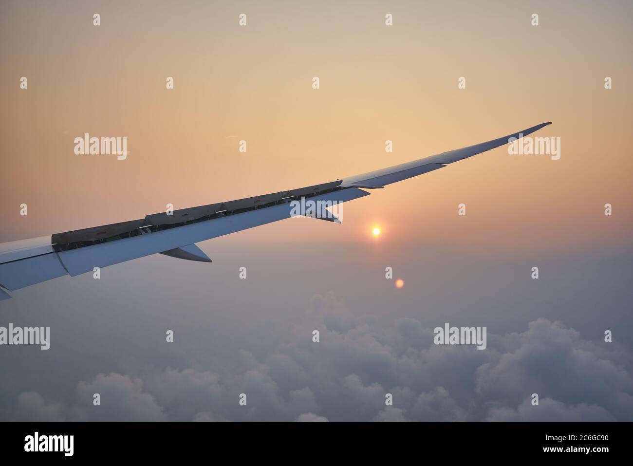 Aerial view from modern aircraft Stock Photo - Alamy