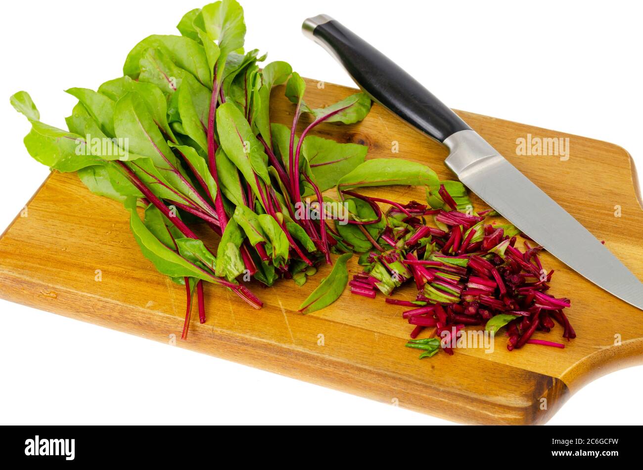 Microgreen. Red beetroot sprouts for cooking vegetarian dishes Stock ...