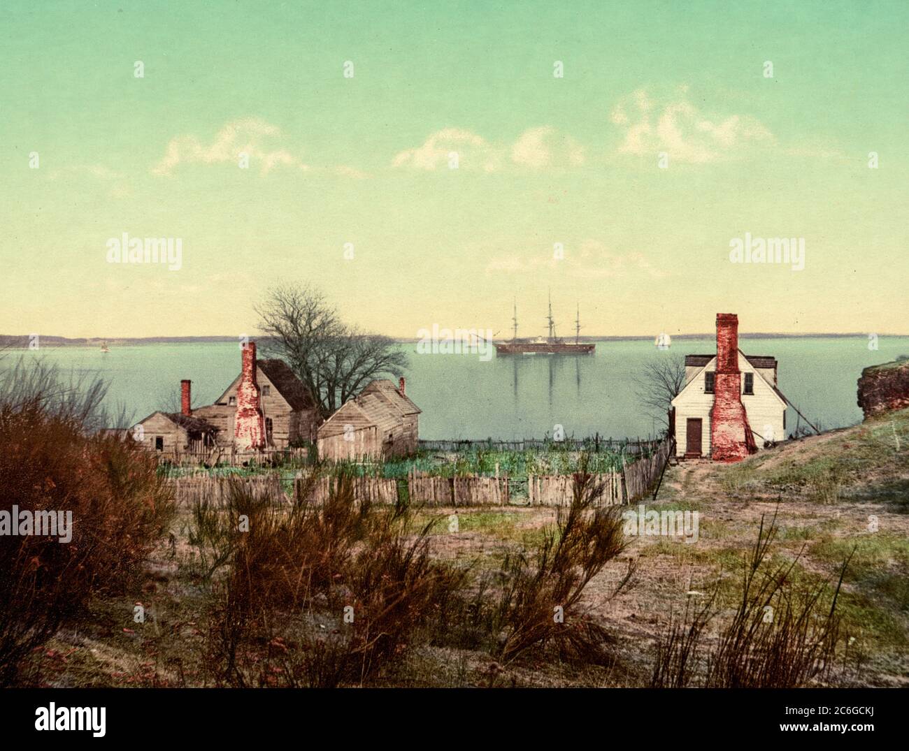 Yorktown harbor, Virginia, circa 1900 Stock Photo - Alamy