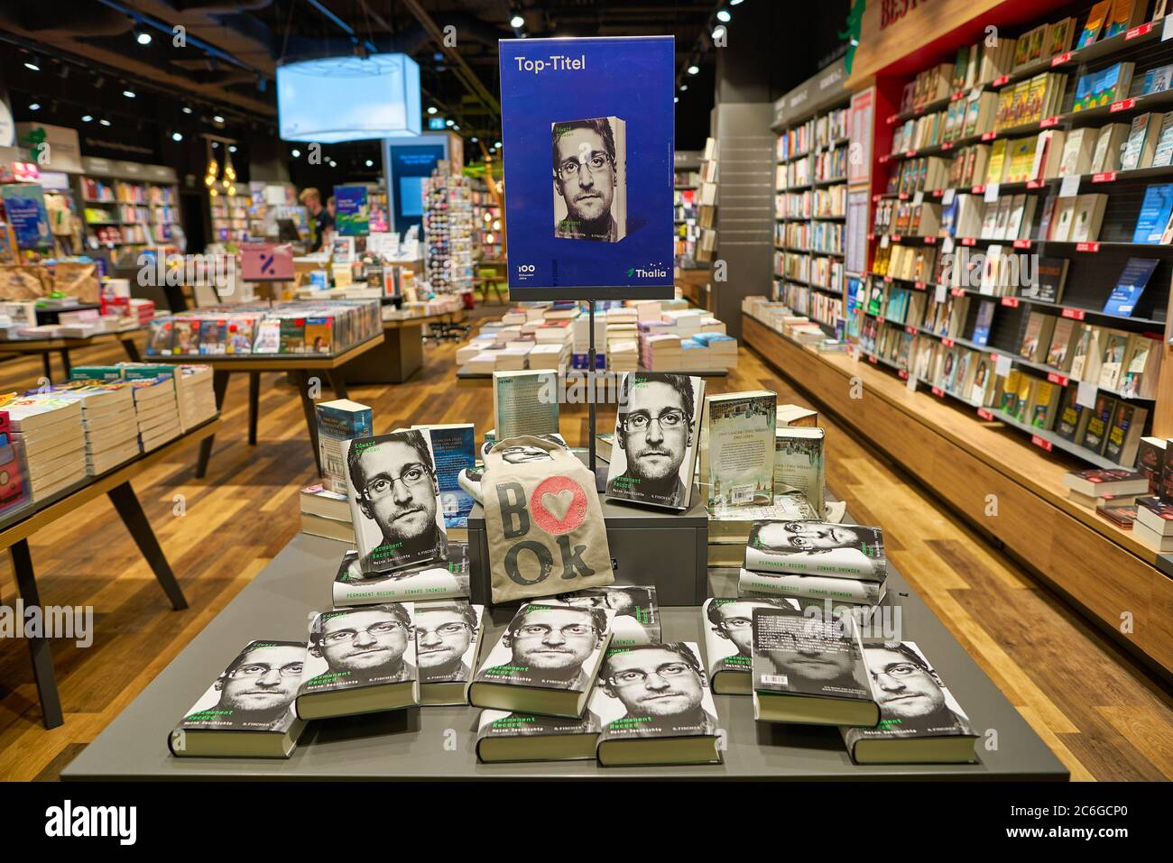 BERLIN, GERMANY - CIRCA SEPTEMBER, 2019: books on display at Thalia ...