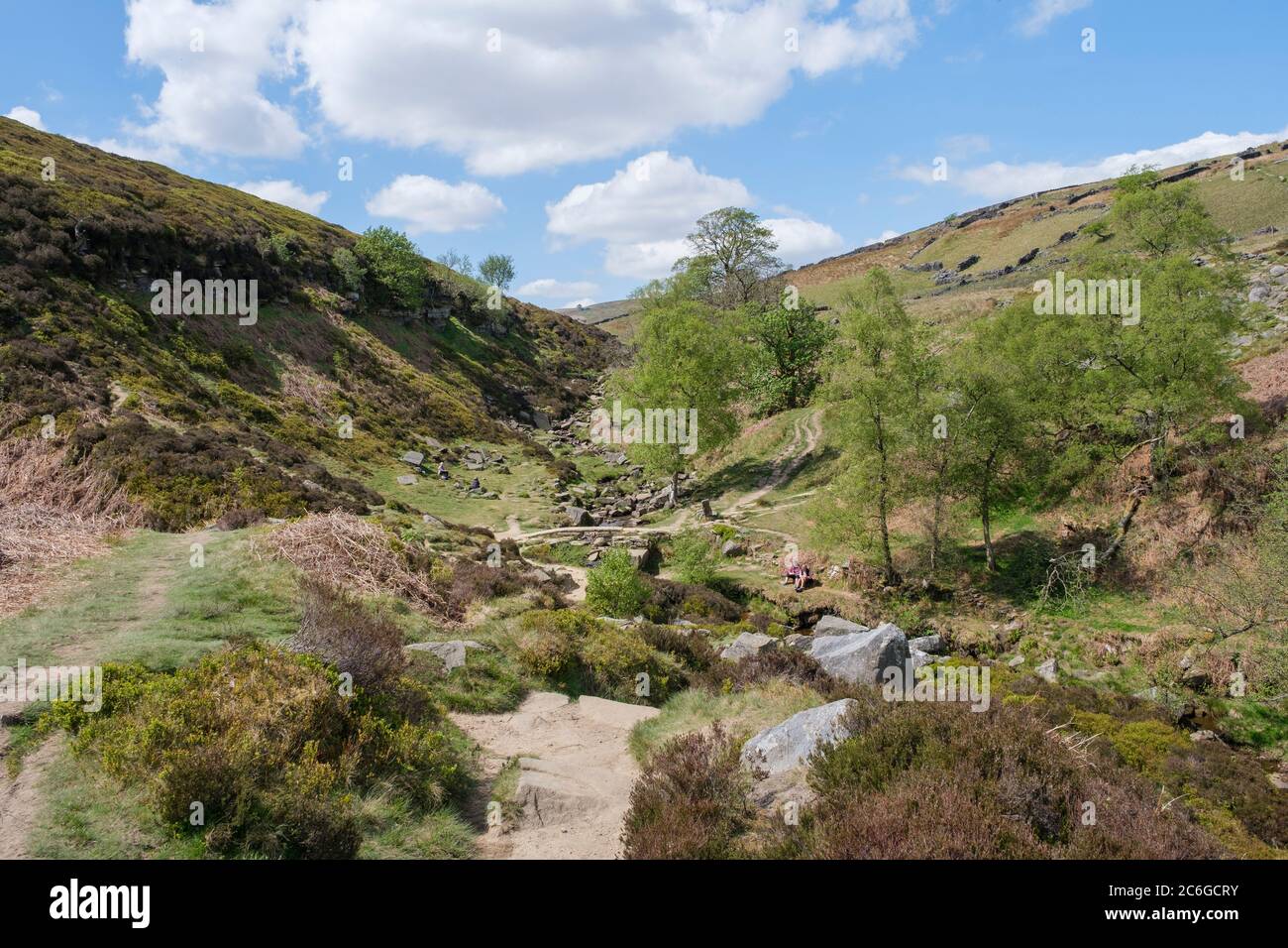 Bronte Bridge on The Bronte way on Haworth Moor, Bronte Country ...