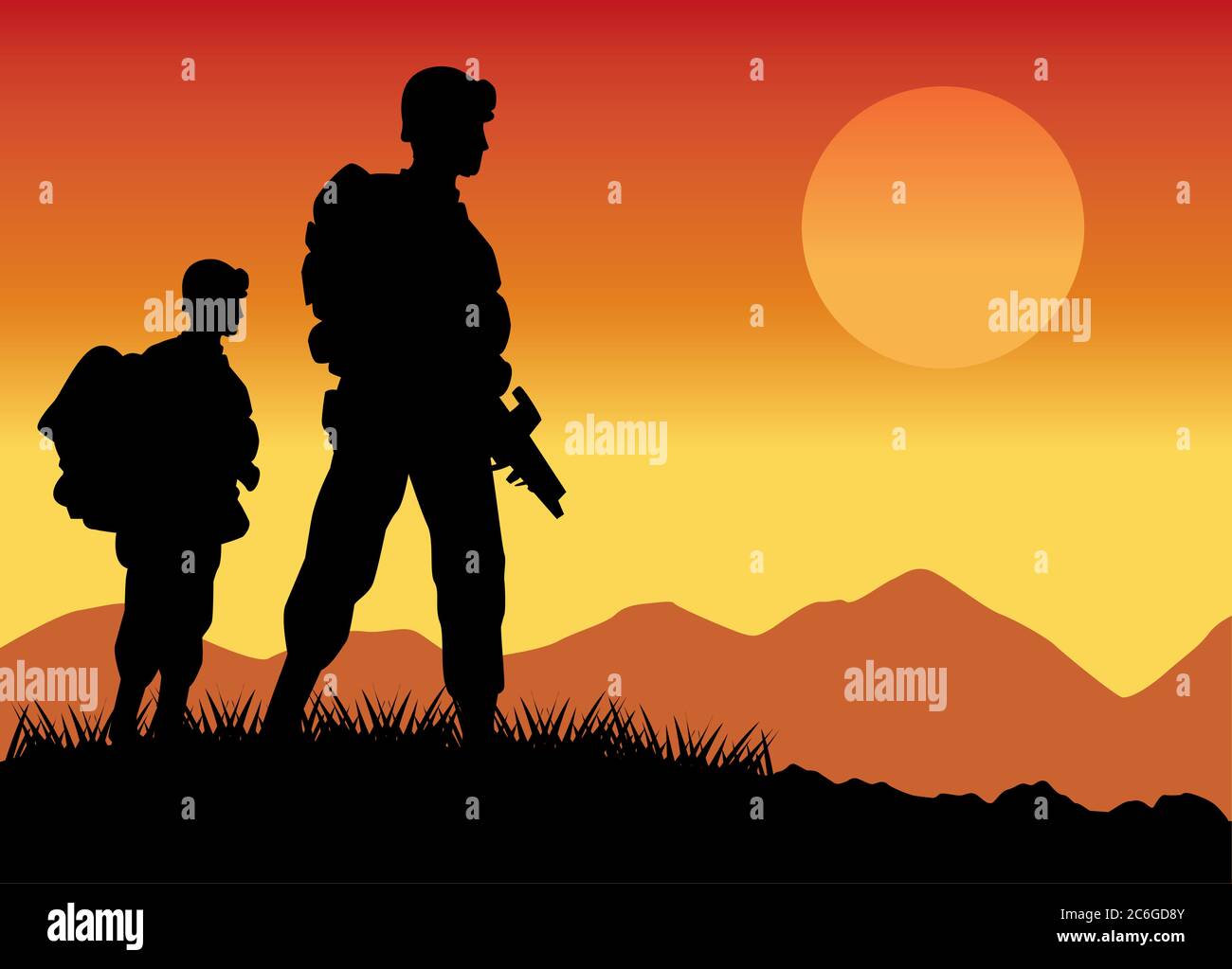 Military Salute Shadow