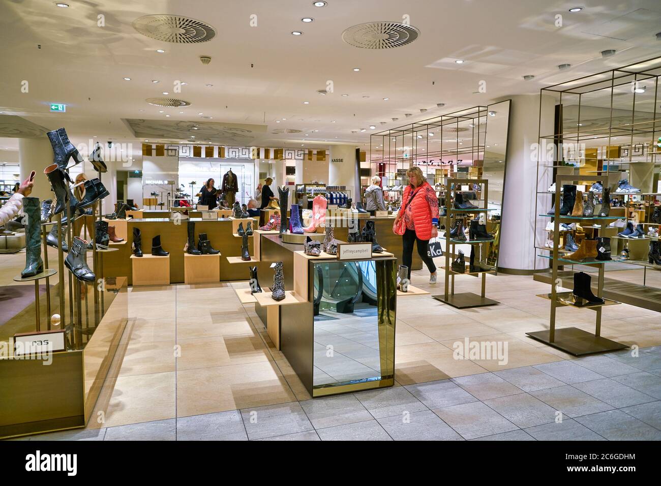 BERLIN, GERMANY - CIRCA SEPTEMBER, 2019: interior shot of the Kaufhaus ...