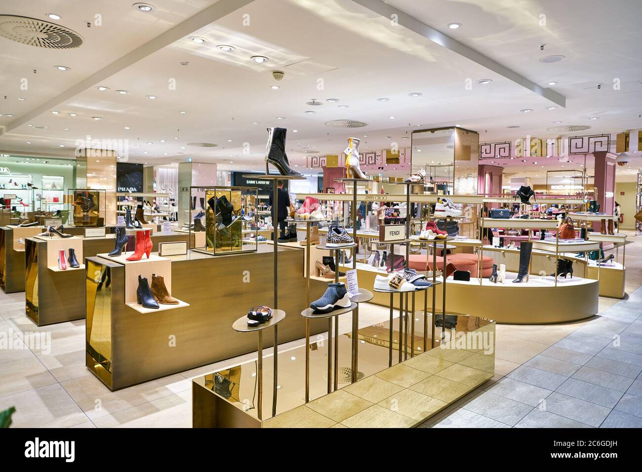 BERLIN, GERMANY - CIRCA SEPTEMBER, 2019: interior shot of the Kaufhaus ...
