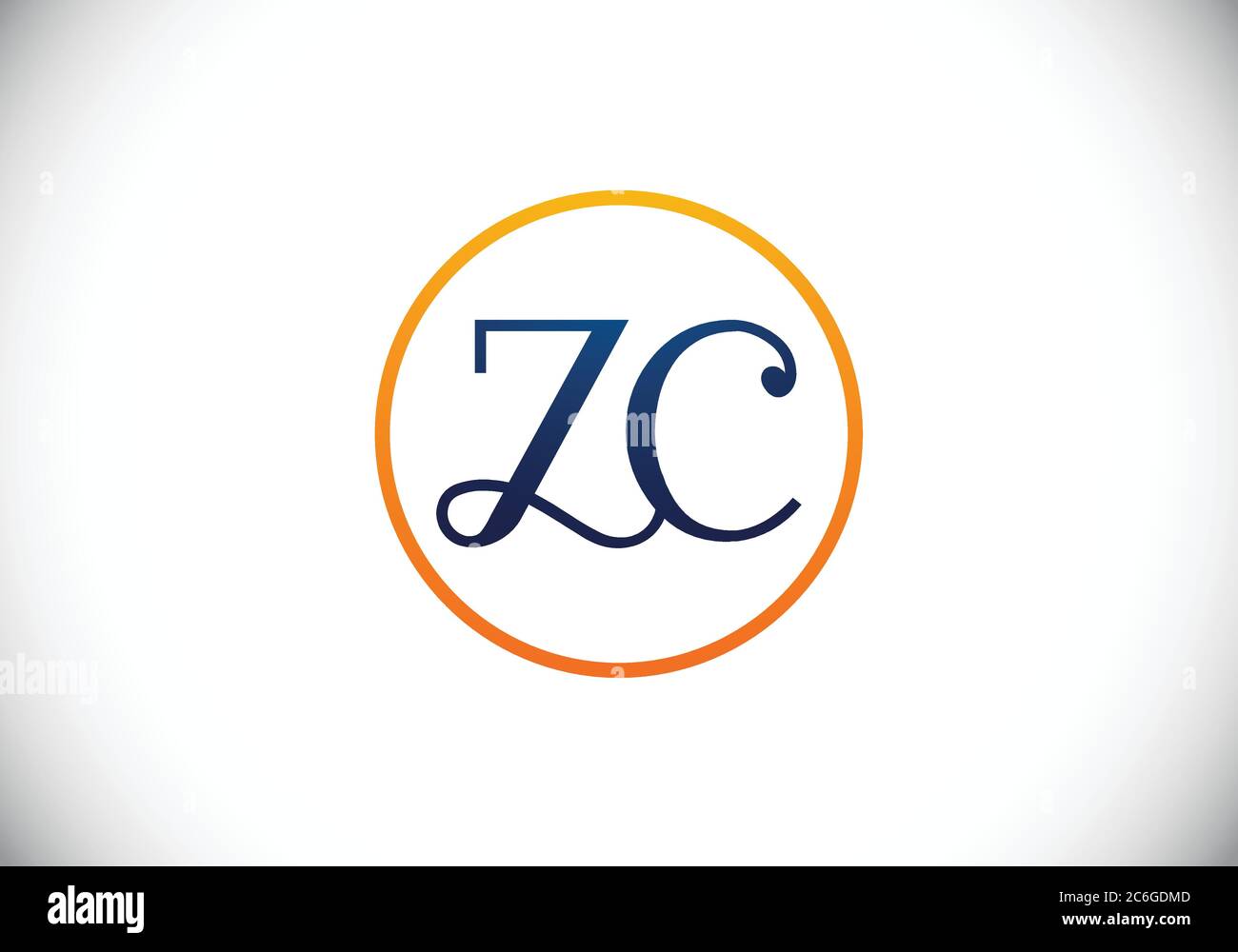 Initial Monogram Letter Z C Logo Design Vector Template. Z C Letter Logo Design Stock Vector ...