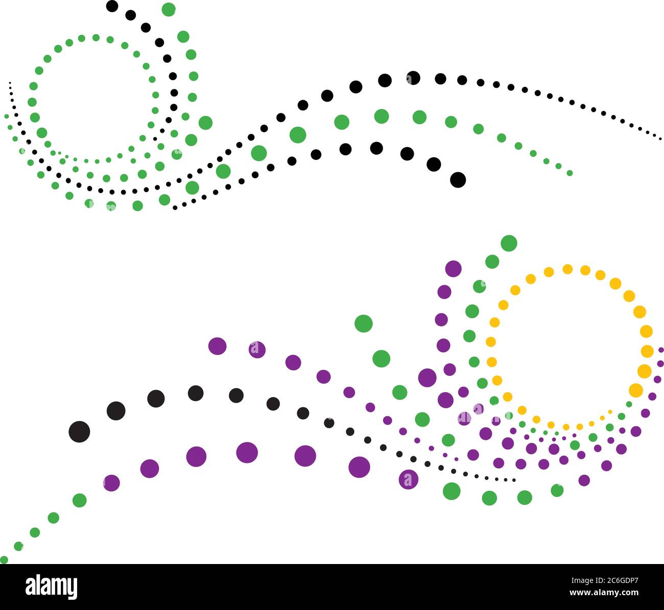 Whimsical Swirls Clip Art