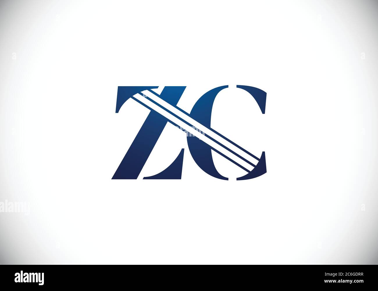 Initial Monogram Letter Z C Logo Design Vector Template. Z C Letter ...