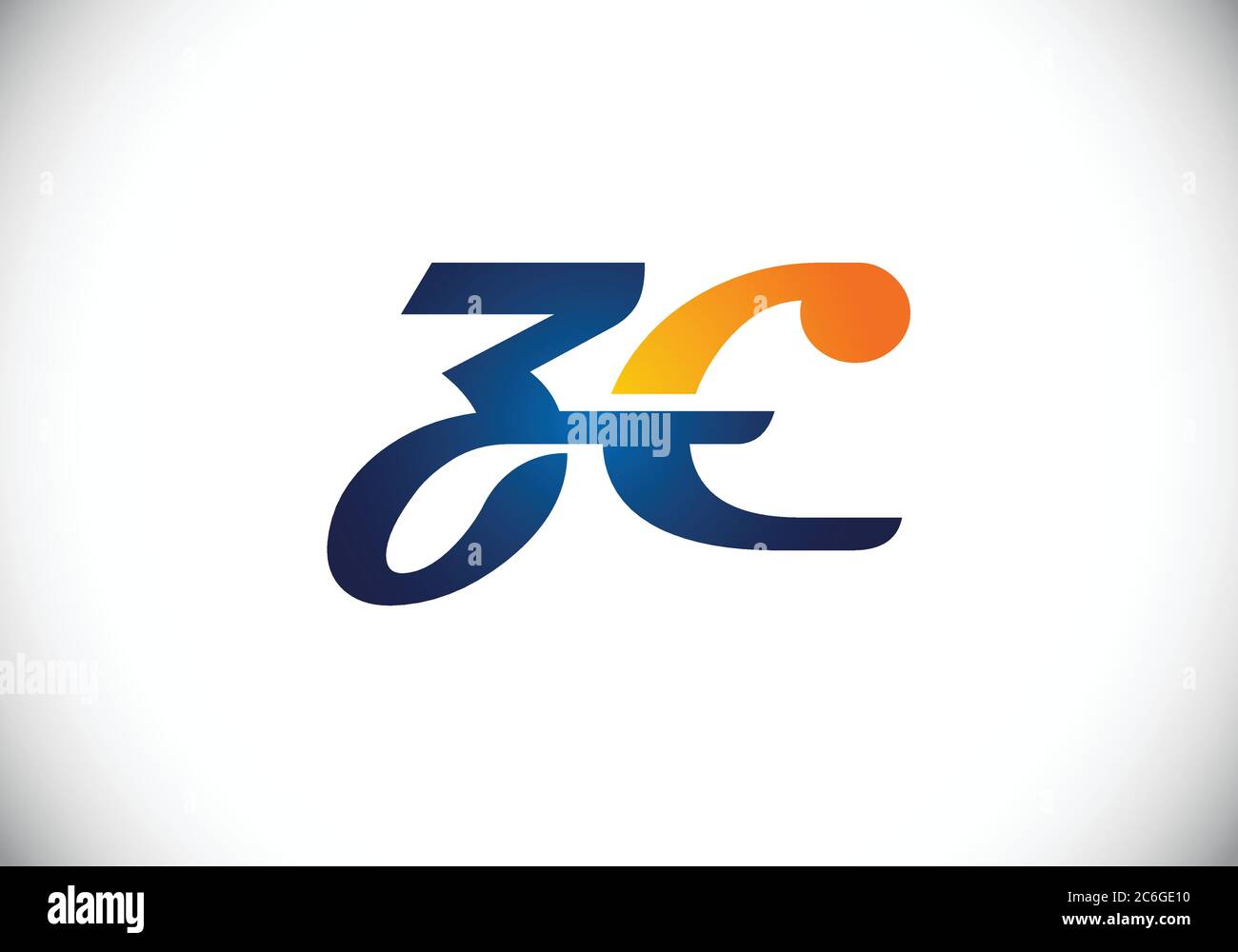 Initial Monogram Letter Z C Logo Design Vector Template. Z C Letter Logo Design Stock Vector ...