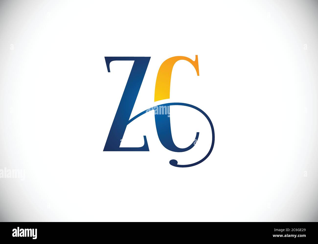 Initial Monogram Letter Z C Logo Design Vector Template. Z C Letter Logo Design Stock Vector ...