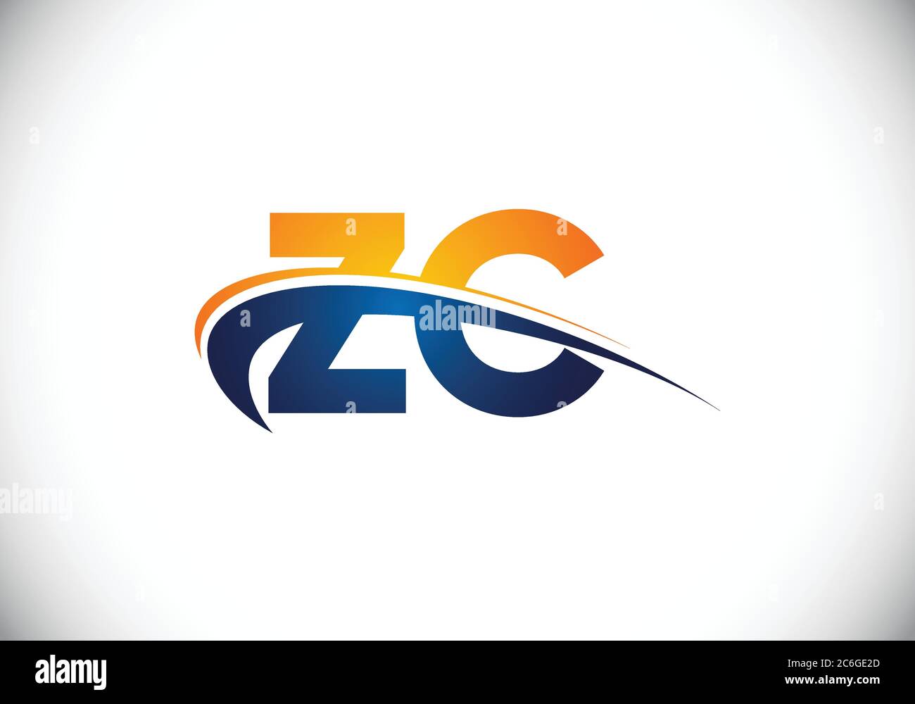 Initial Monogram Letter Z C Logo Design Vector Template. Z C Letter Logo Design Stock Vector ...