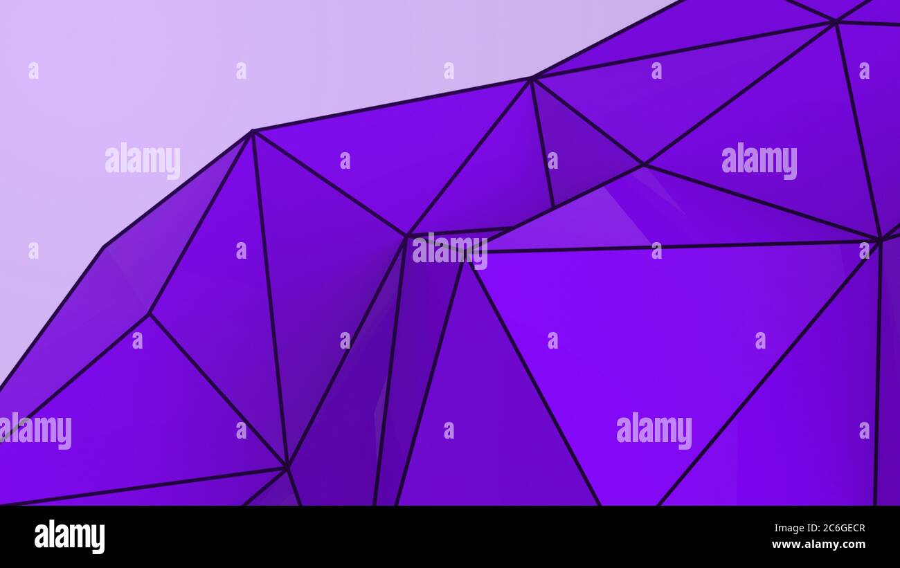 Violet abstract modern crystal background. Polygon, Line, Triangle ...