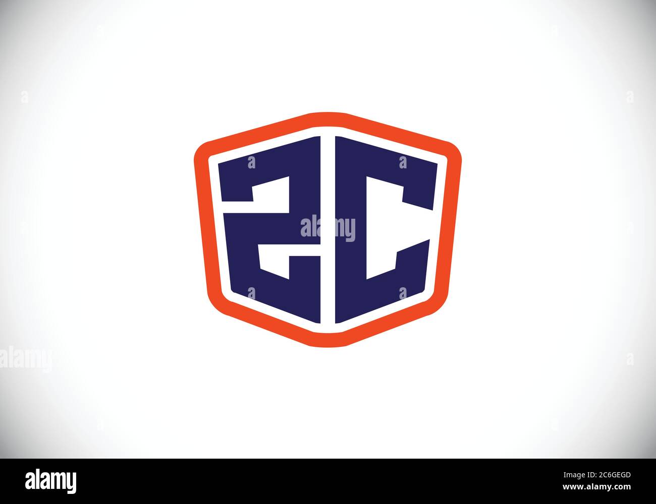 Zc initials logo hi-res stock photography and images - Alamy