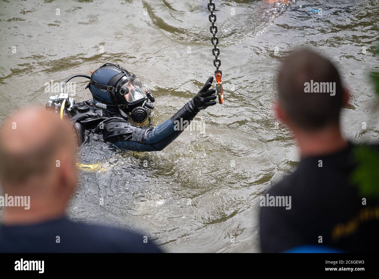 Schorndorf, Germany. 30th June, 2020. Thomas Weller, duty group leader ...