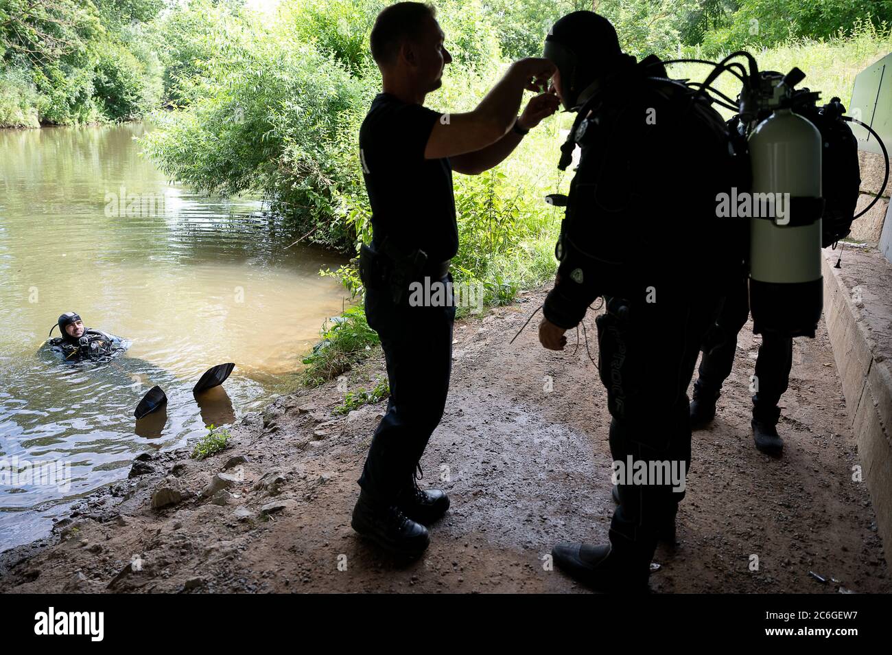 Schorndorf, Germany. 30th June, 2020. Thomas Weller, duty group leader ...