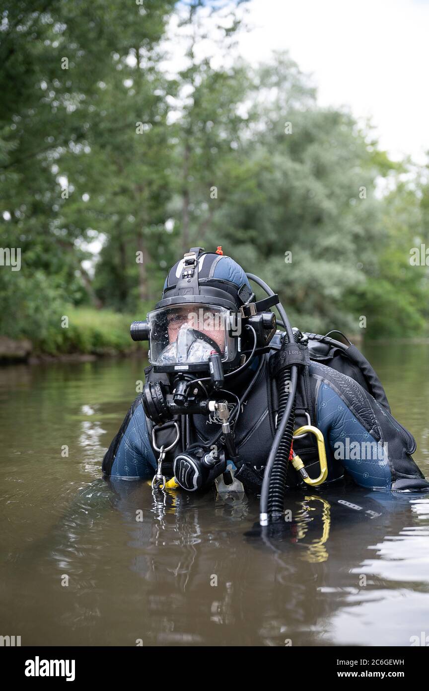 Schorndorf, Germany. 30th June, 2020. Thomas Weller, duty group leader ...