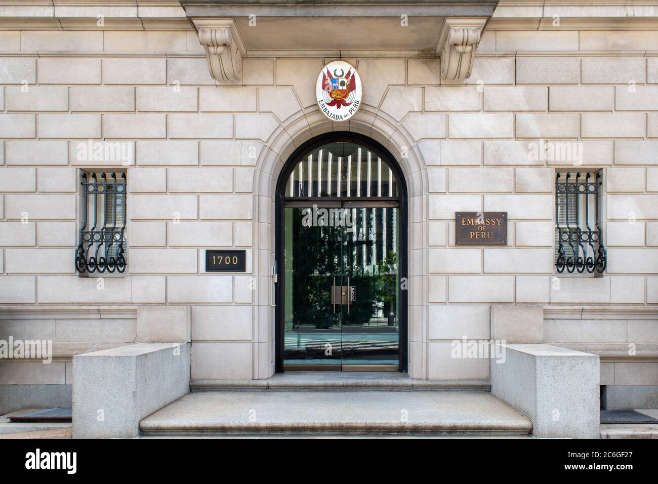 Washington, D.C. / USA - July 09 2020: Entrance and facade of the ...