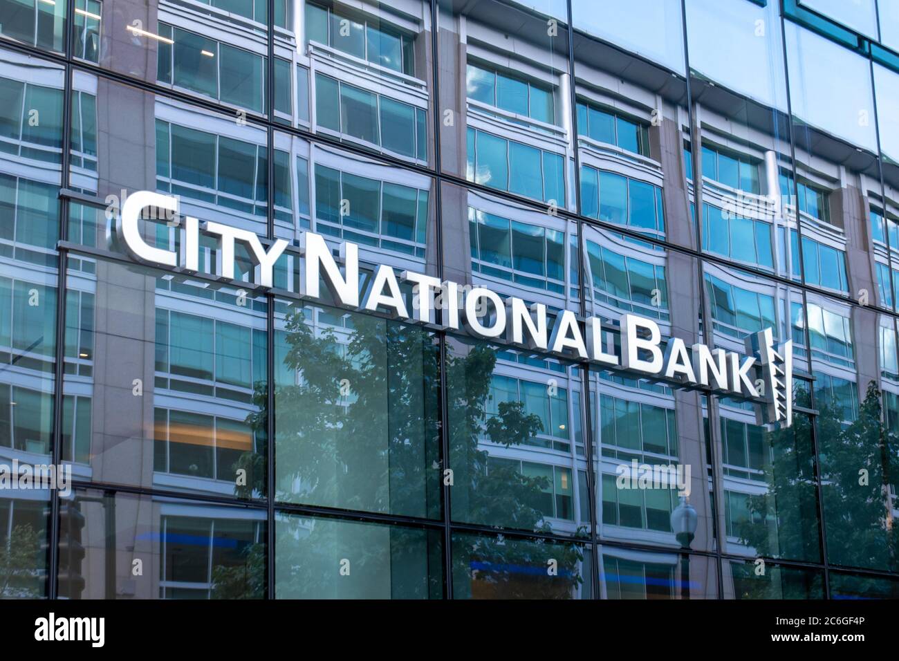 Washington, D.C. / USA - July 09 2020: Exterior facade and sign at the ...