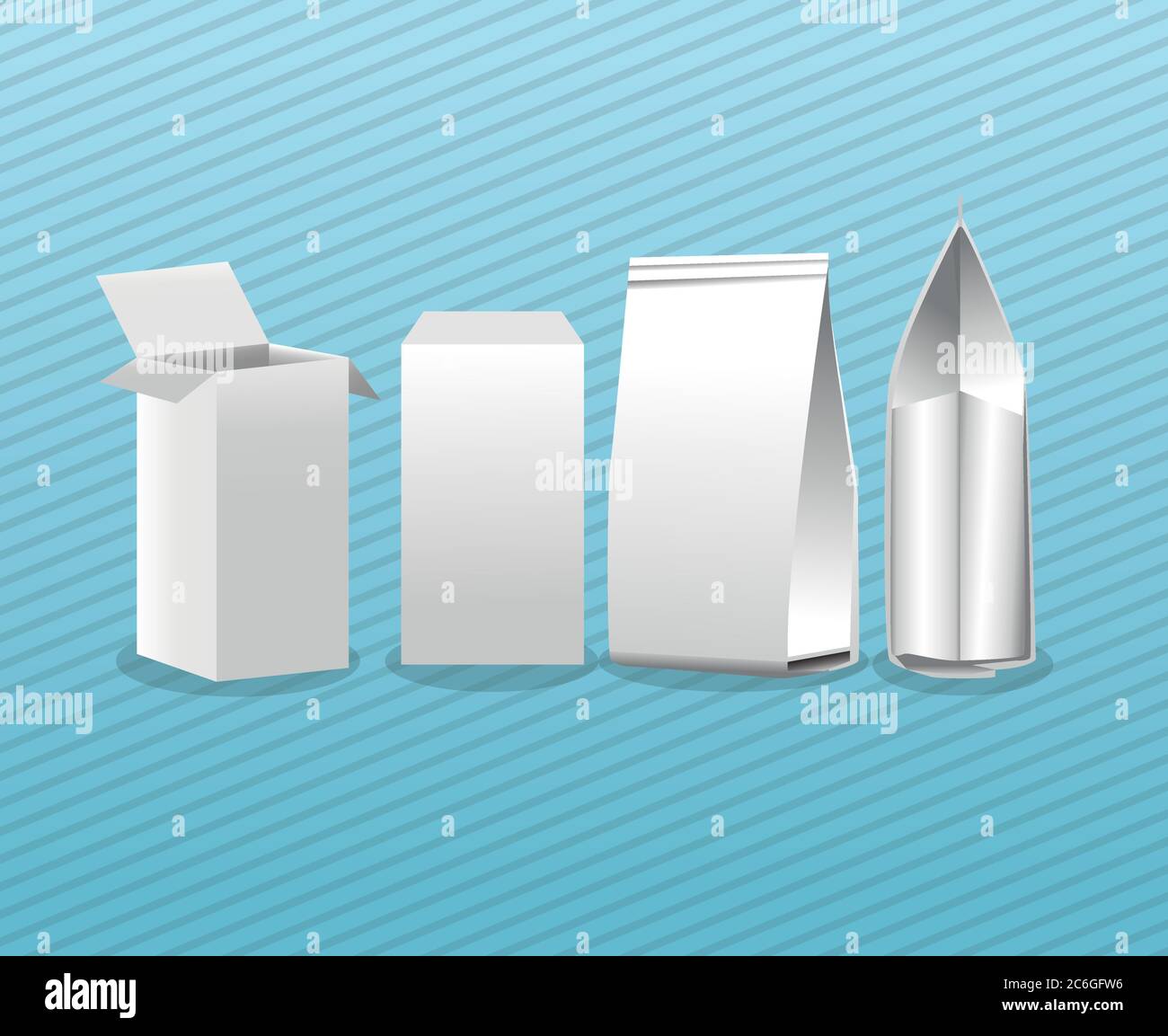 bags carton packing product branding icon vector illustration design ...