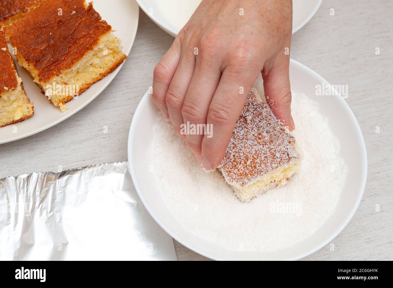 Traditional Brazilian dessert (known as "Bolo Gelado") - Making step by ...