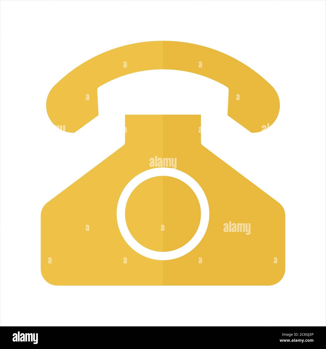 telephone icon vector isolated for any purposes. illustration graphic ...